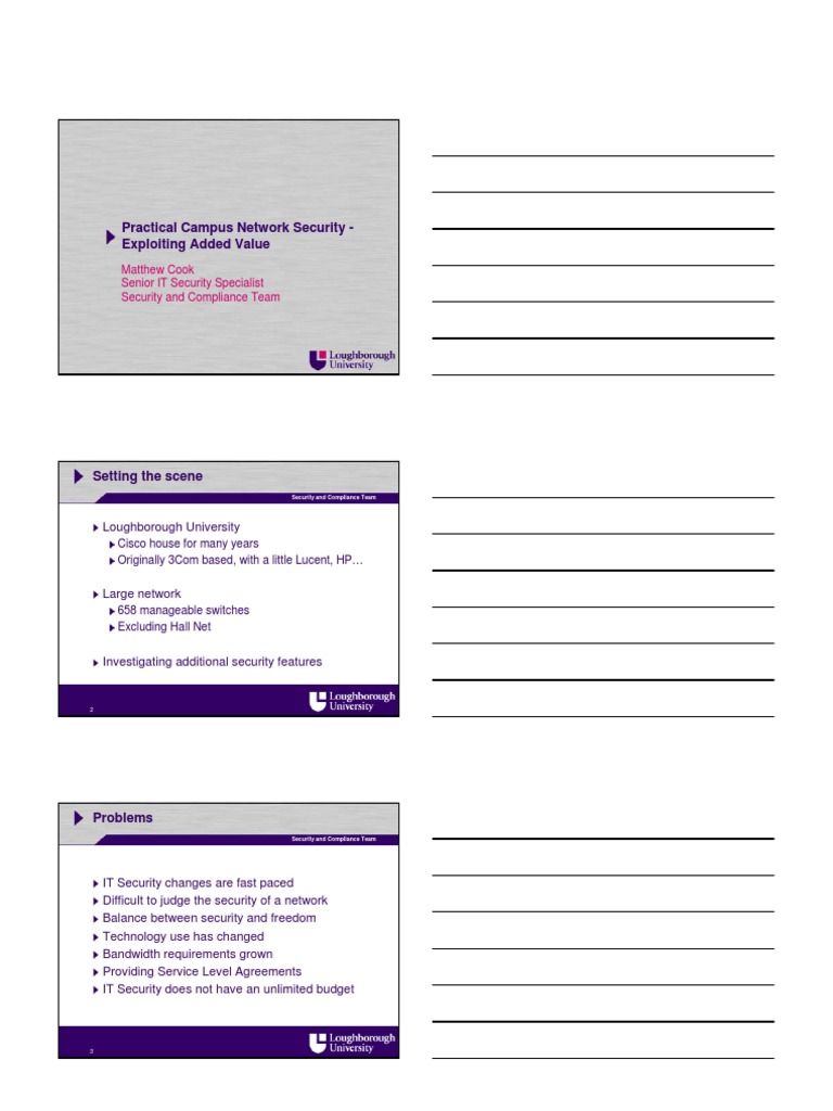 Practical Campus Network Security - Exploiting Added Value | PDF | Ip Address | Computer Security
