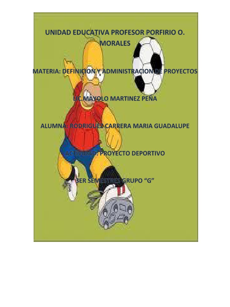 Proyecto Deportivo | PDF | Deportes | Cognición