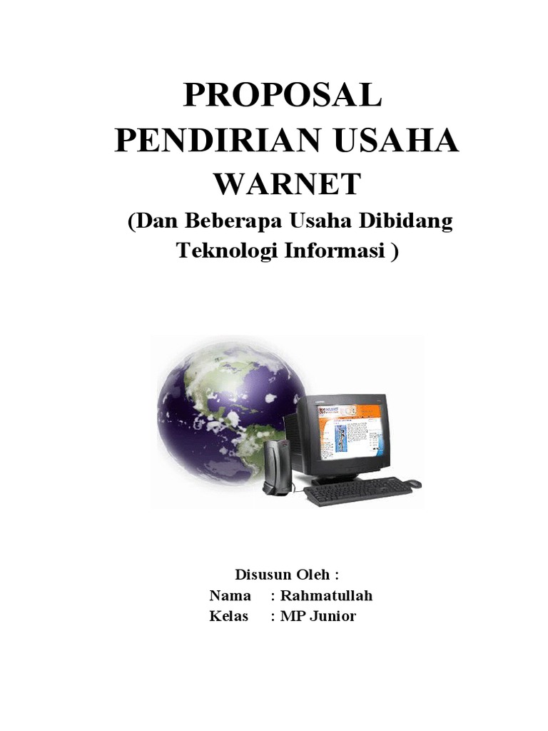 Proposal Usaha Warnet Fast-Net | PDF | Pengelolaan Keuangan & Uang