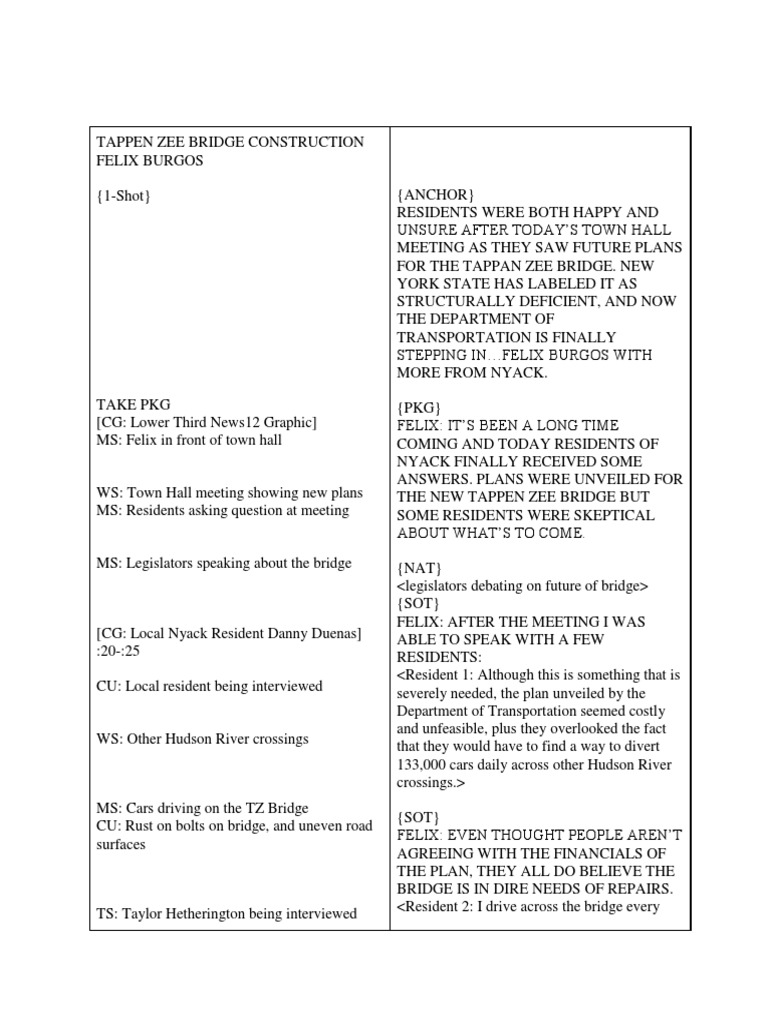 Sample Broadcasting Package Script | PDF | Transport