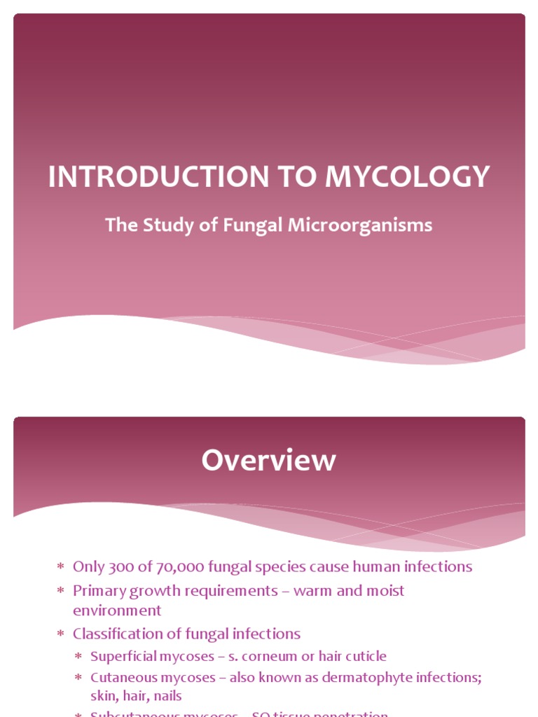Introduction To Mycology | PDF | Candidiasis | Aspergillus