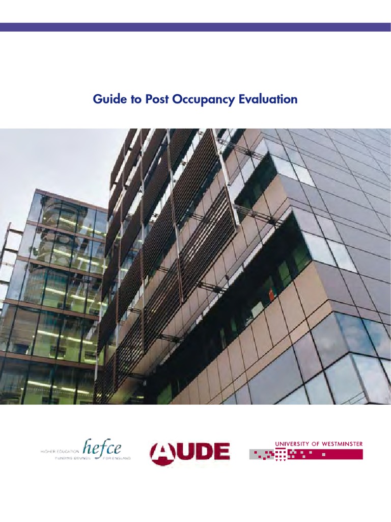 1 Guide to Post Occupancy Evaluation | Focus Group | Survey Methodology