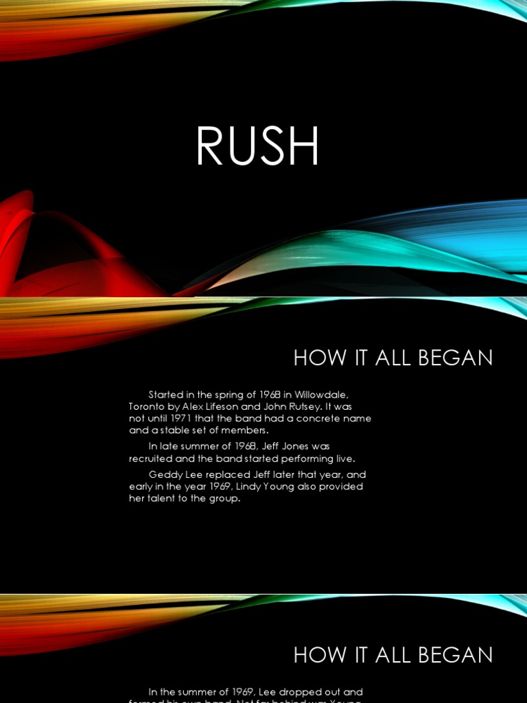 Rush Powerpoint | PDF | Rock Albums | Recorded Music