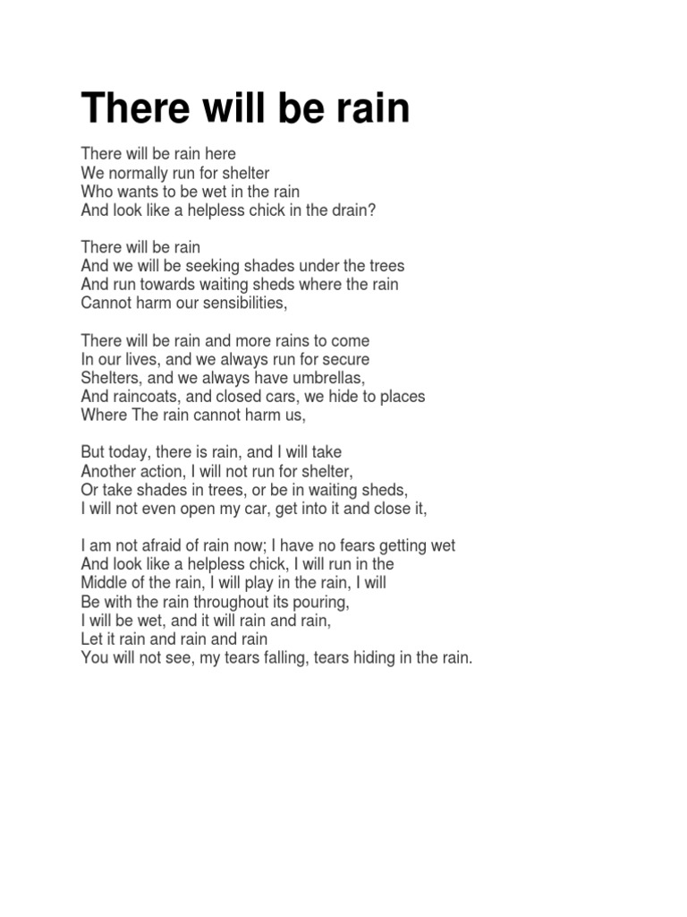 Embrace the Rain | PDF | Language Arts & Discipline | Home & Garden
