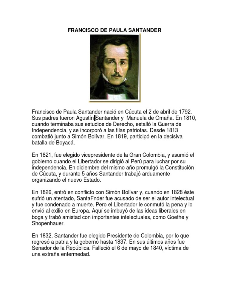 Francisco de Paula Santander