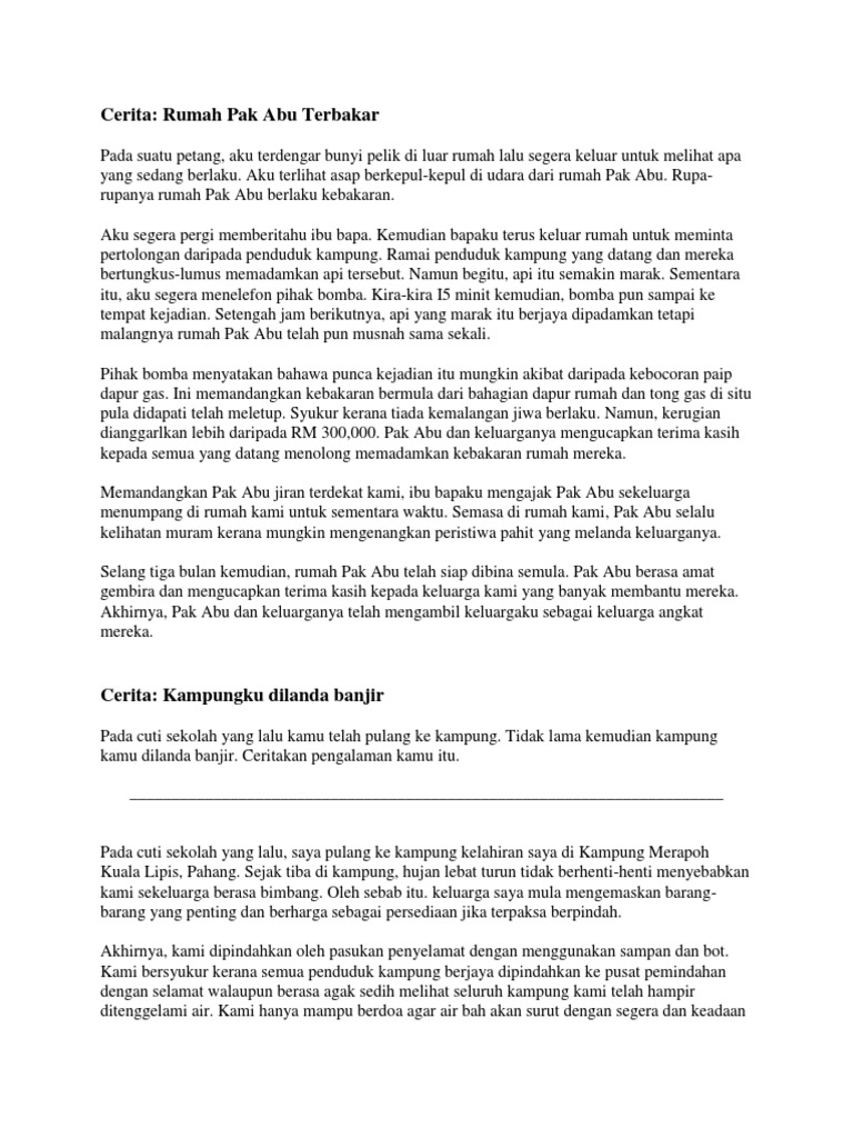 Contoh Karangan | PDF