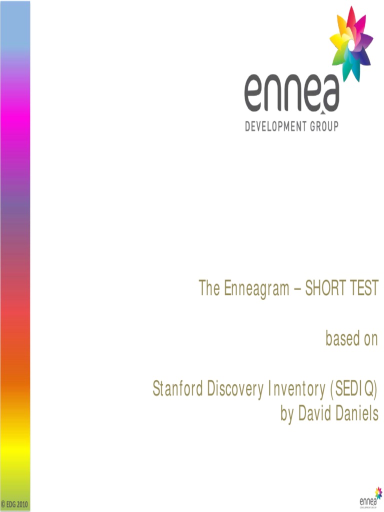 Edg Enneagram Short Test PDF | PDF | Enneagram Of Personality ...