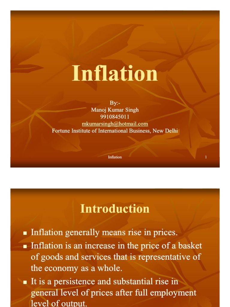 Inflation | PDF