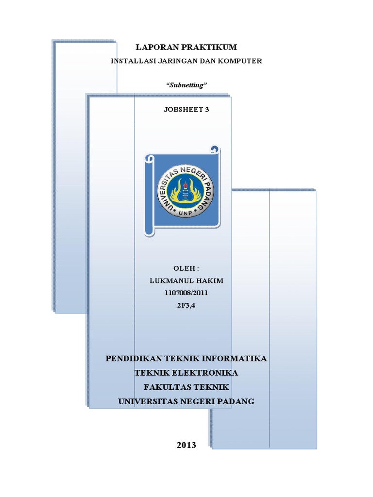 Jobsheet 3 Laporan Praktikum Subnetting 1107008 - Lukmanul Hakim | PDF Jobsheet 3 Laporan Praktikum Subnetting 1107008 - Lukmanul Hakim | PDF