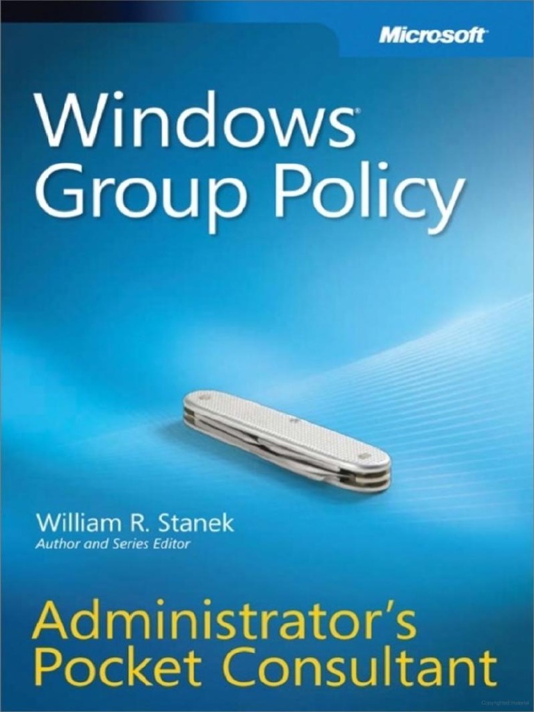 Windows Group Policy Pocket Administrator PDF | PDF