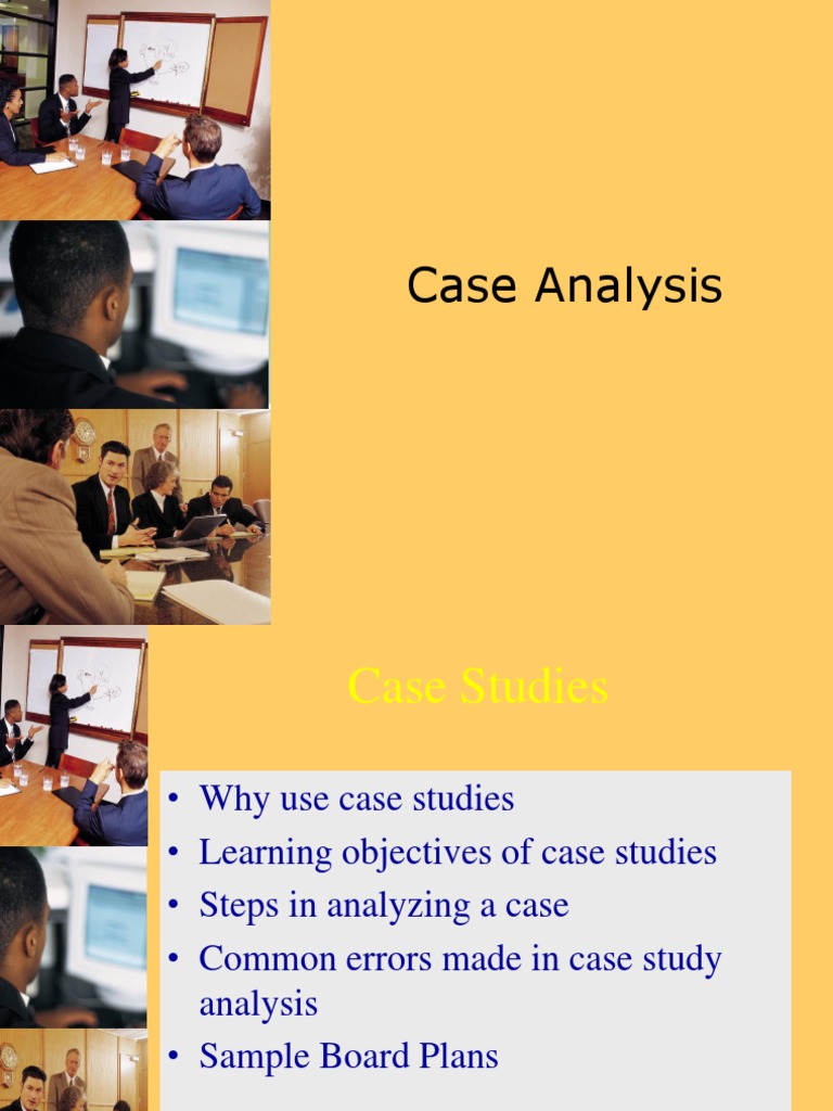 Analyzing a Case Study: Steps, Objectives, and Common Errors | PDF ...