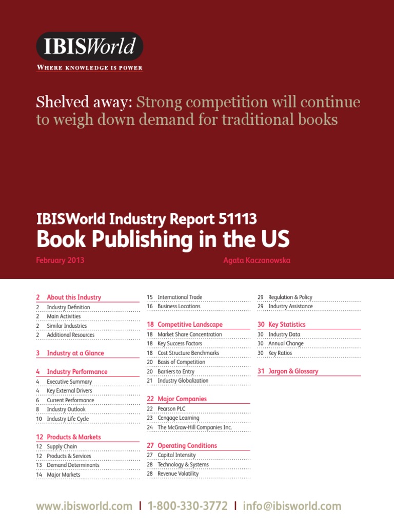 Book Publishing in The US Industry Report PDF | PDF | Textbook | Publishing