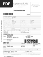 Sample Indian VISA Application Form | PDF | Travel Visa | Passport