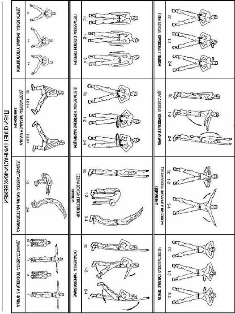 Prvi Splet Gimnastickih Vezbi 300dpi | PDF