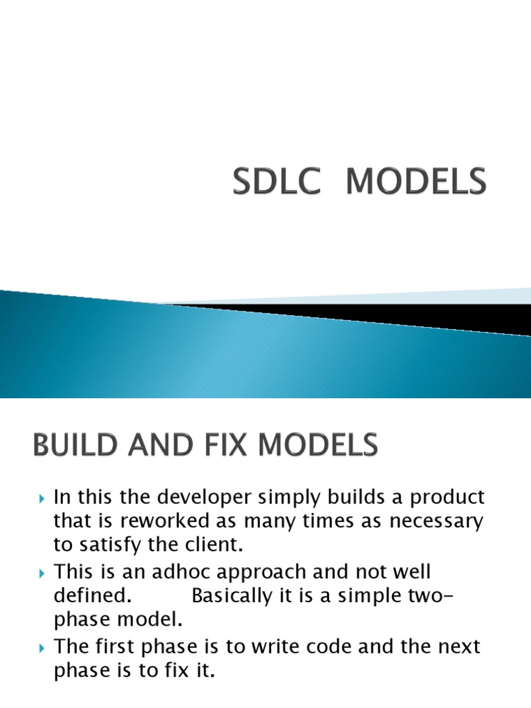 SDLC Models | Download Free PDF | Systems Design | Prototype