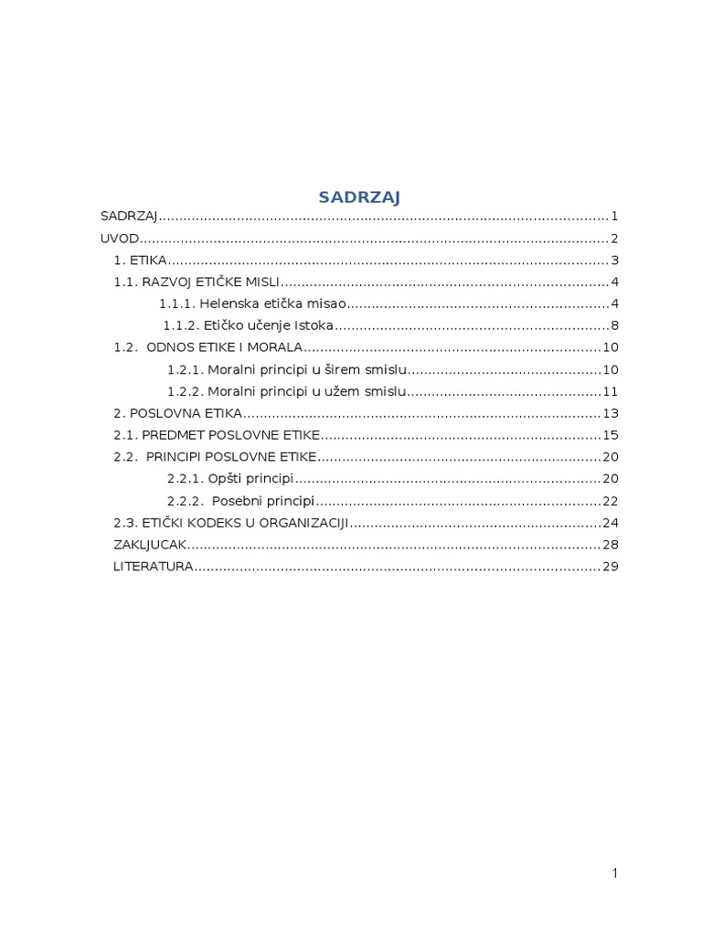 Poslovna Etika | PDF