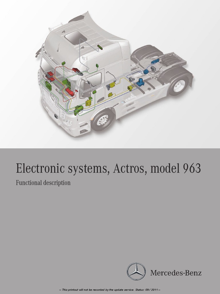 Actros Electronic Systems Model 963 PDF | PDF | Hvac | Electrical Connector