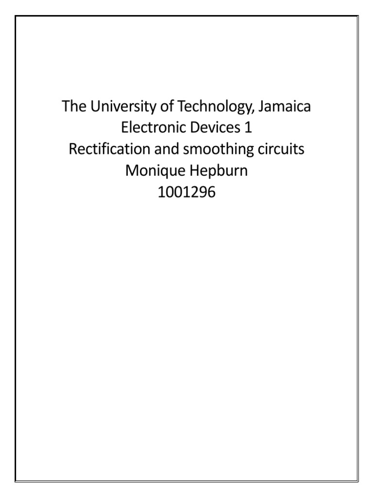 Rectification Lab | PDF | Rectifier | Capacitor
