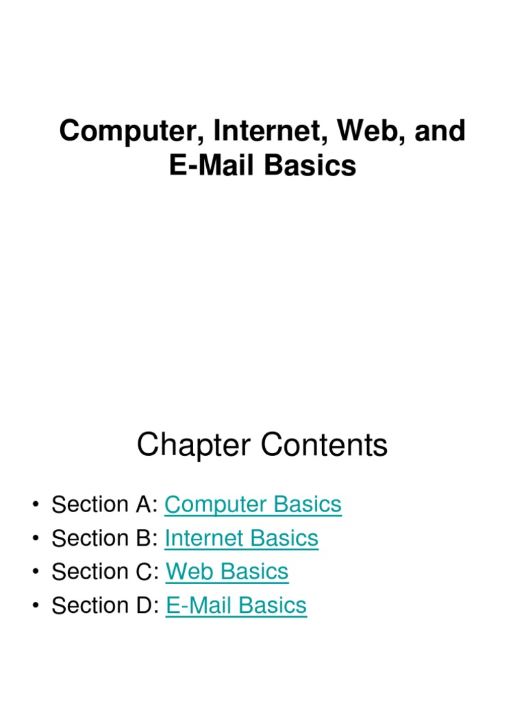 Computer, Internet, Web, and Email.ppt | Email | Web Browser | Free 30 ...