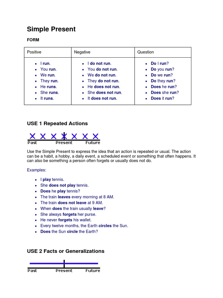 Verb Tenses Review 1 | PDF | English Language | Linguistics