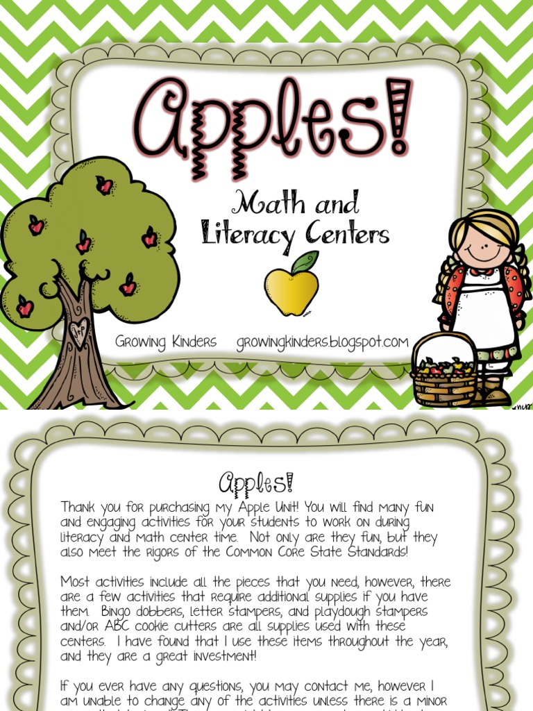 Engaging Apple-Themed Learning Activities | PDF