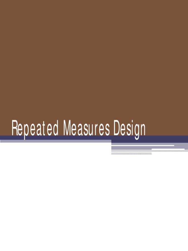 Repeated Measures ANOVA Overview | PDF | Multiple Comparisons Problem ...