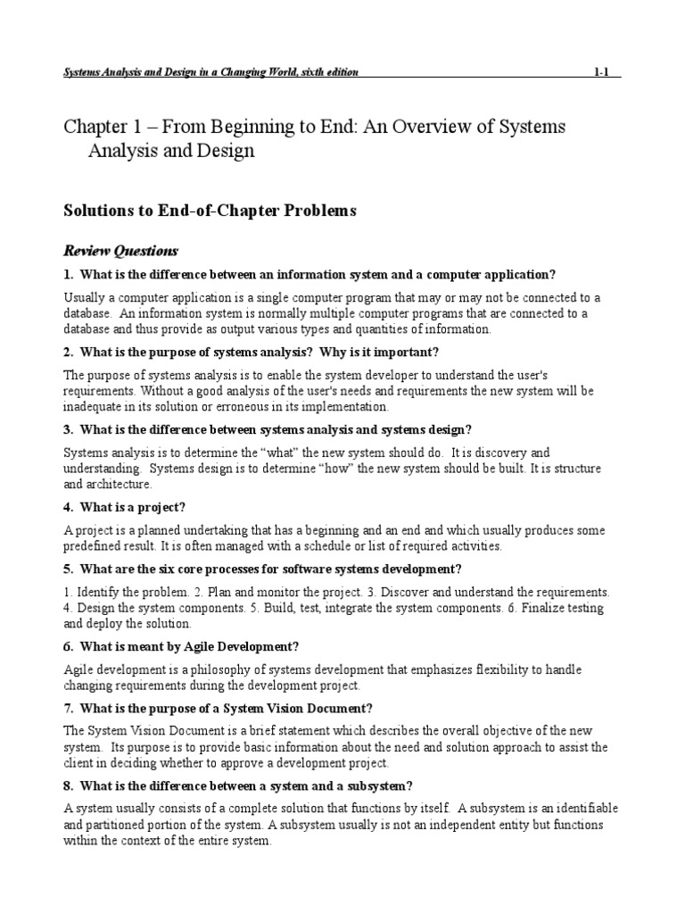 Systems Analysis vs. Design Explained | PDF | System | Class (Computer ...