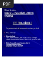 Ficha Tecnica de La Pruebas Tedi-Math | PDF | Evaluación | Cognición