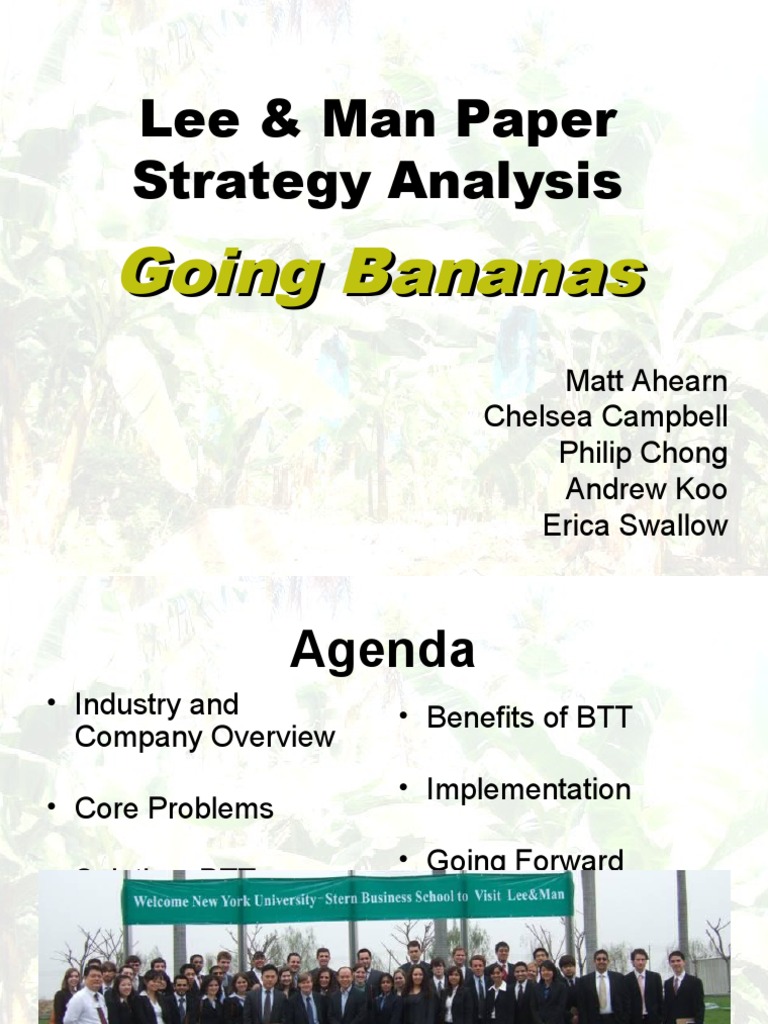 Lee & Man Paper Strategy Analysis | PDF | Paper | Banana