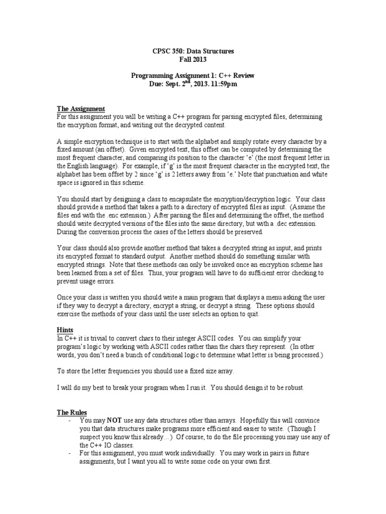 Data Structures Assignment 1 Chapman University Linsted | PDF ... Data Structures Assignment 1 Chapman University Linsted | PDF ...