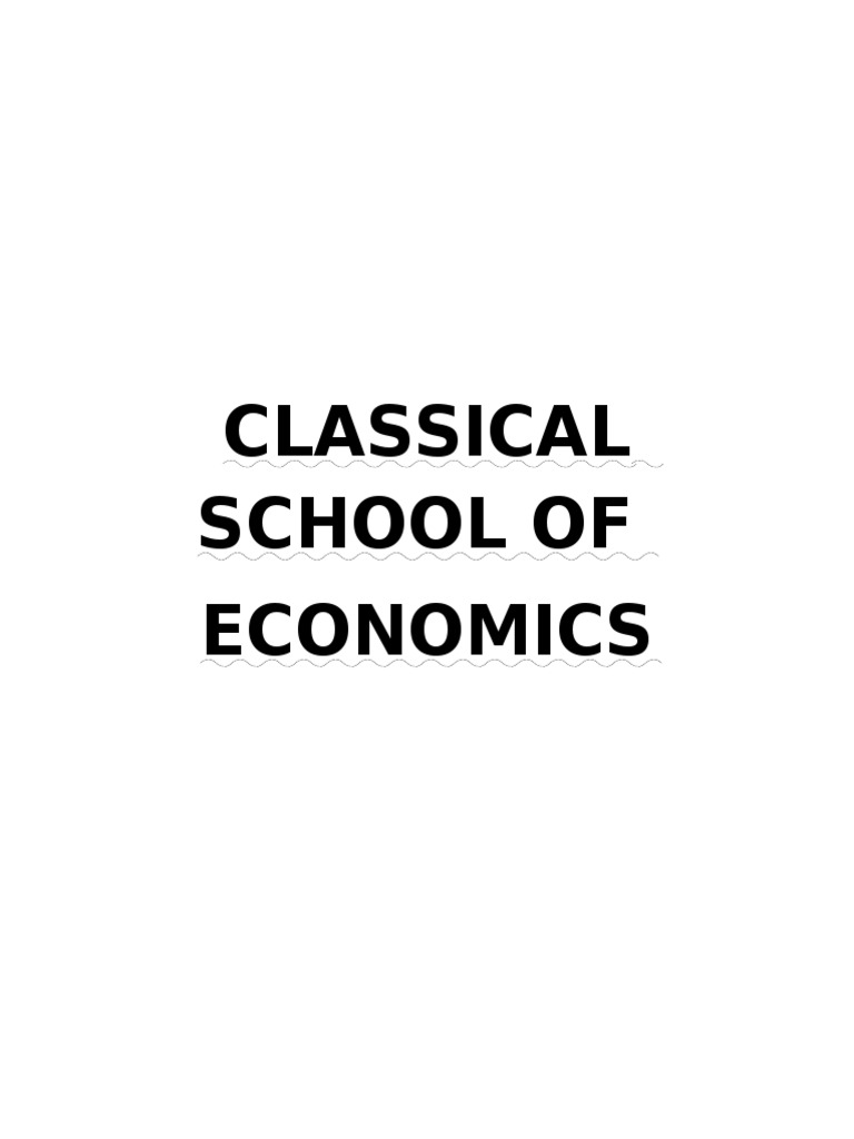 Classical Economics | PDF | Classical Economics | John Stuart Mill