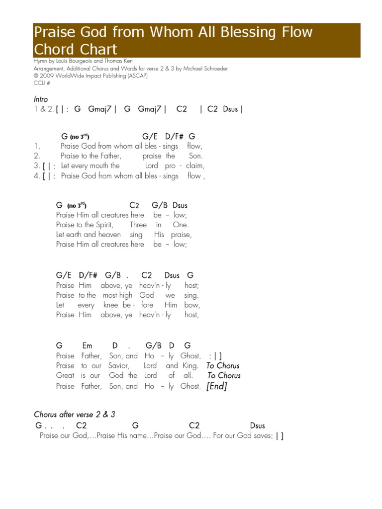 Praise God Chord Chart | PDF | Language Arts & Discipline | Art