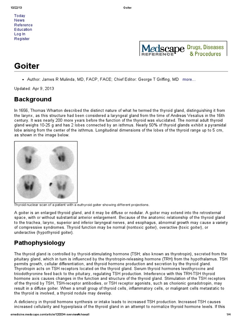 Goiter PDF | PDF | Thyroid Stimulating Hormone | Thyroid