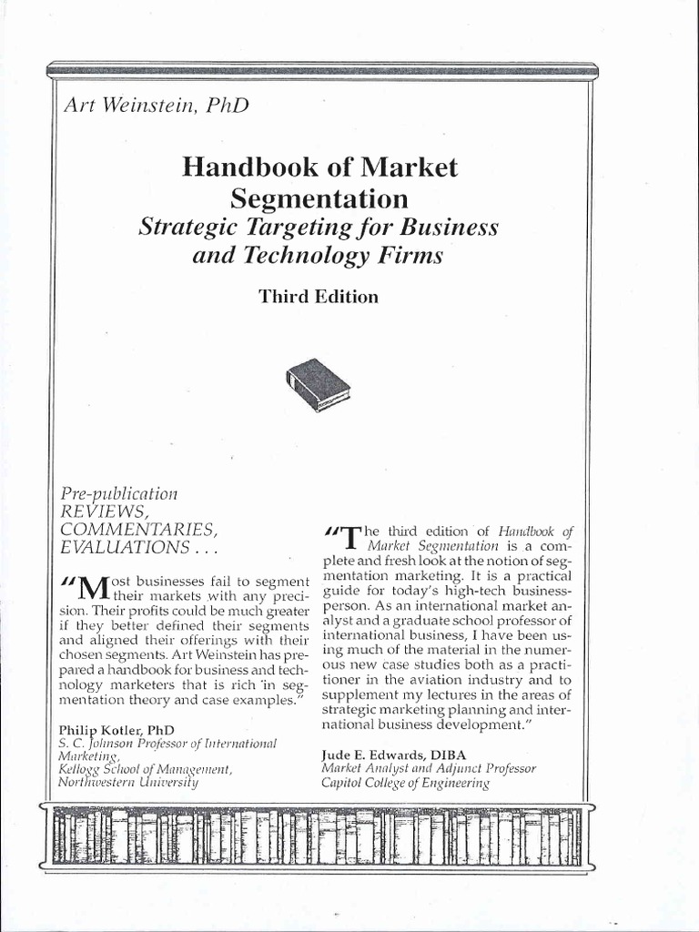 Handbook of Market Segmentation | PDF | Market Segmentation | Marketing