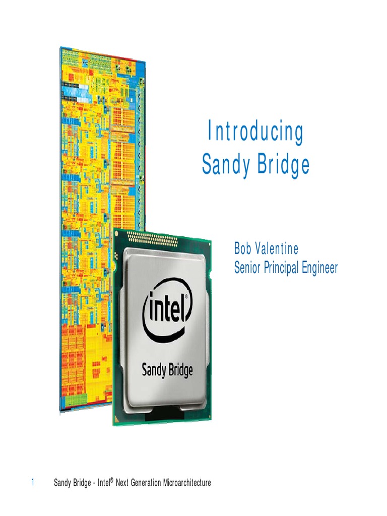 Intel Sandy Ntel Sandy Bridge Architecture | PDF | Cpu Cache | Multi ...