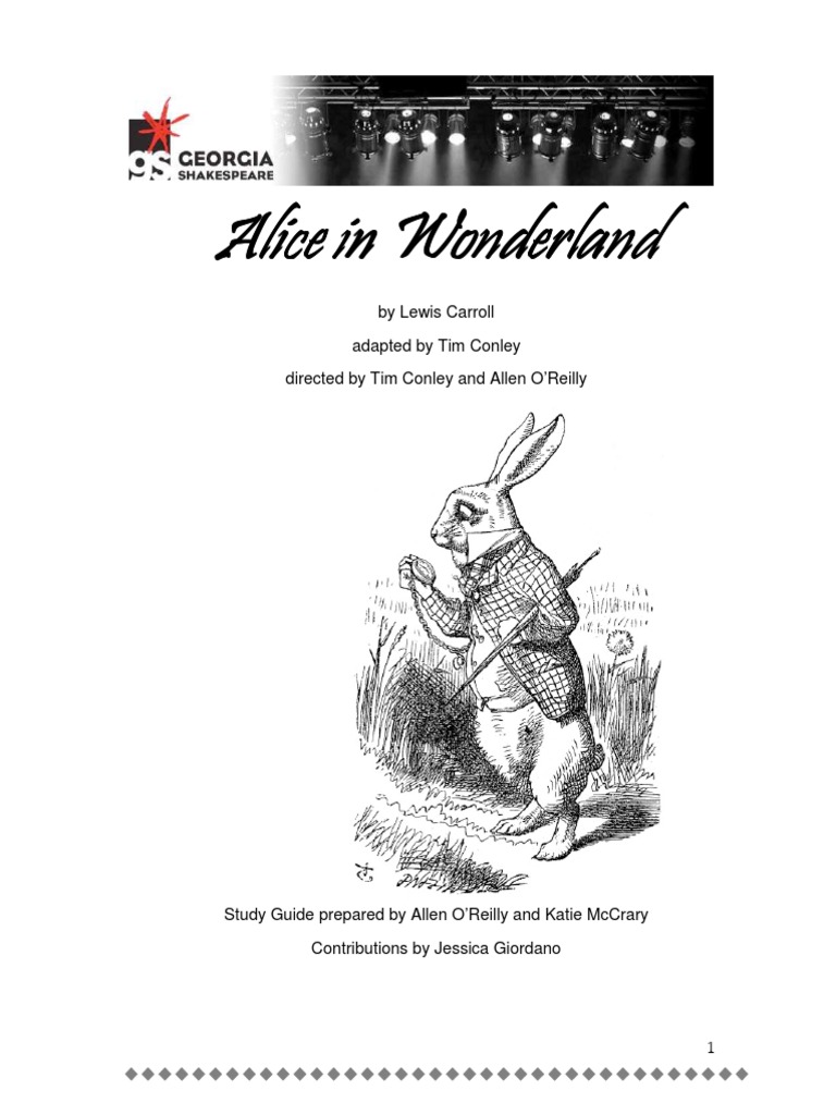 Alice In Wonderland Study Guide Pdf Pdf Lewis Carroll Alice S