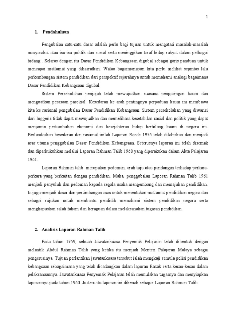 Laporan Rahman Taib 1 Mei | PDF