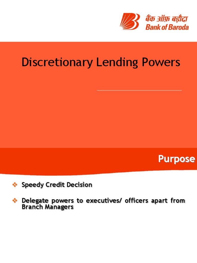 Discretionary Lending Power Updated Sep 2012 | PDF | Credit (Finance ...