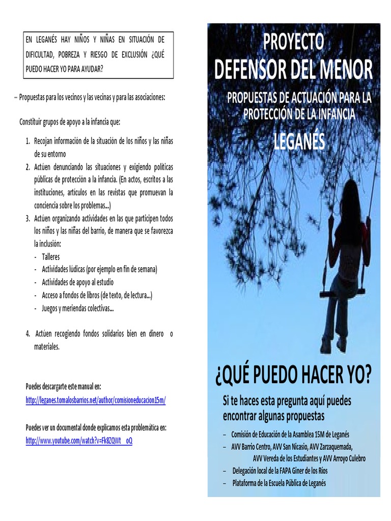 Proyecto Def. Menor. Manual de Actuacion Actualizado Mayo 2013 PDF | PDF