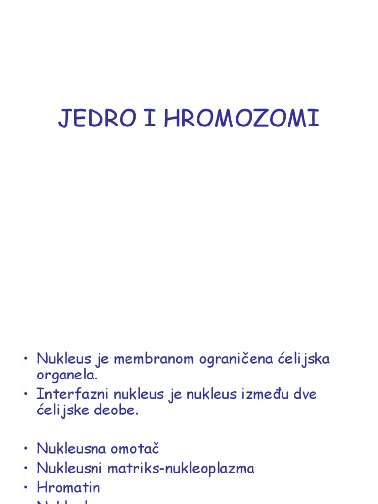 Jedro I Hromozomi | PDF