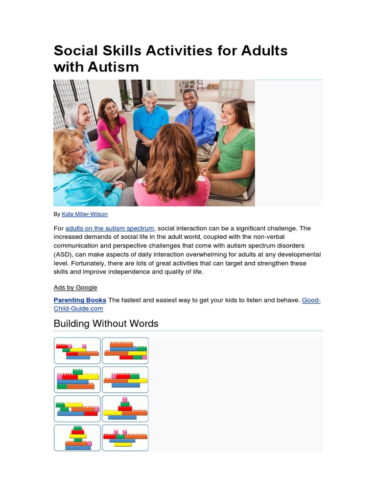 Social Activities for Autistic Adults | PDF | Autism | Autism Spectrum