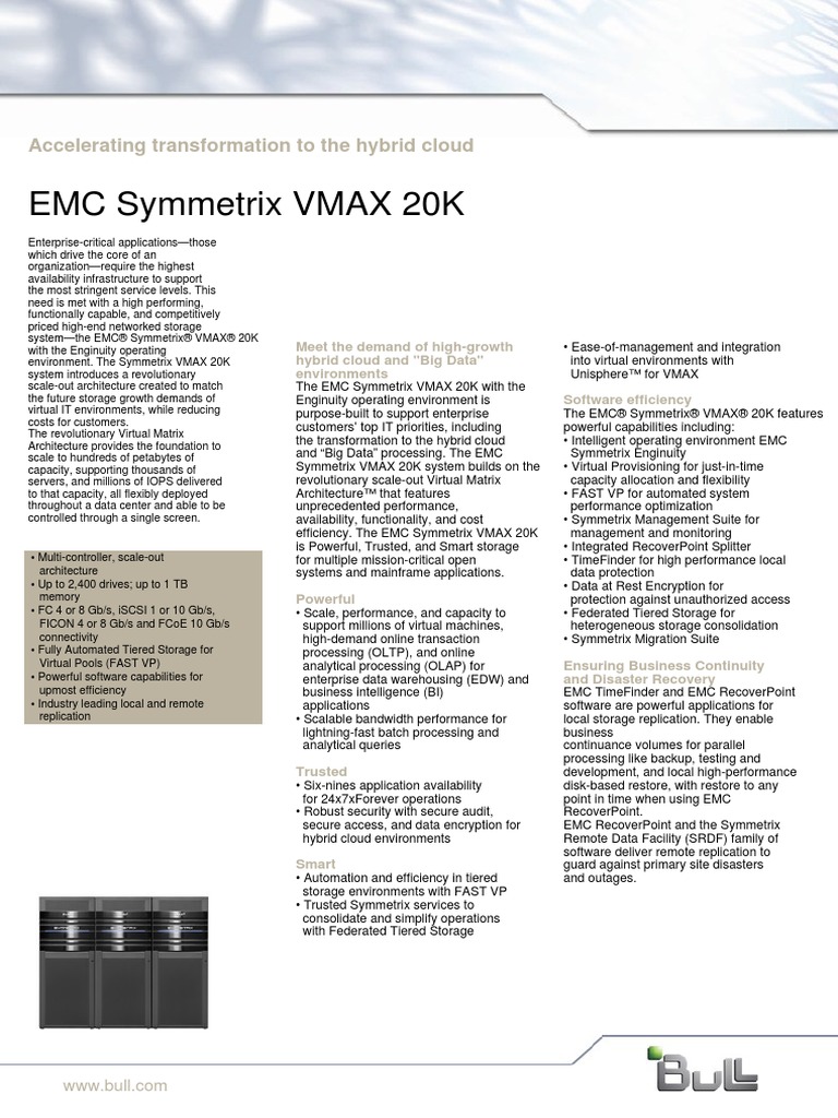 EMC_Symmetrix_VMAX_20K.pdf | Cloud Computing | Computer Data Storage
