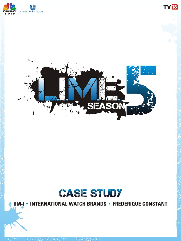 LIME 5 Case Study Frederique Constant - Updated PDF | PDF | Watch | Brand
