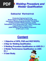 WPS PQR WQT WPQ | PDF | Welding | Construction