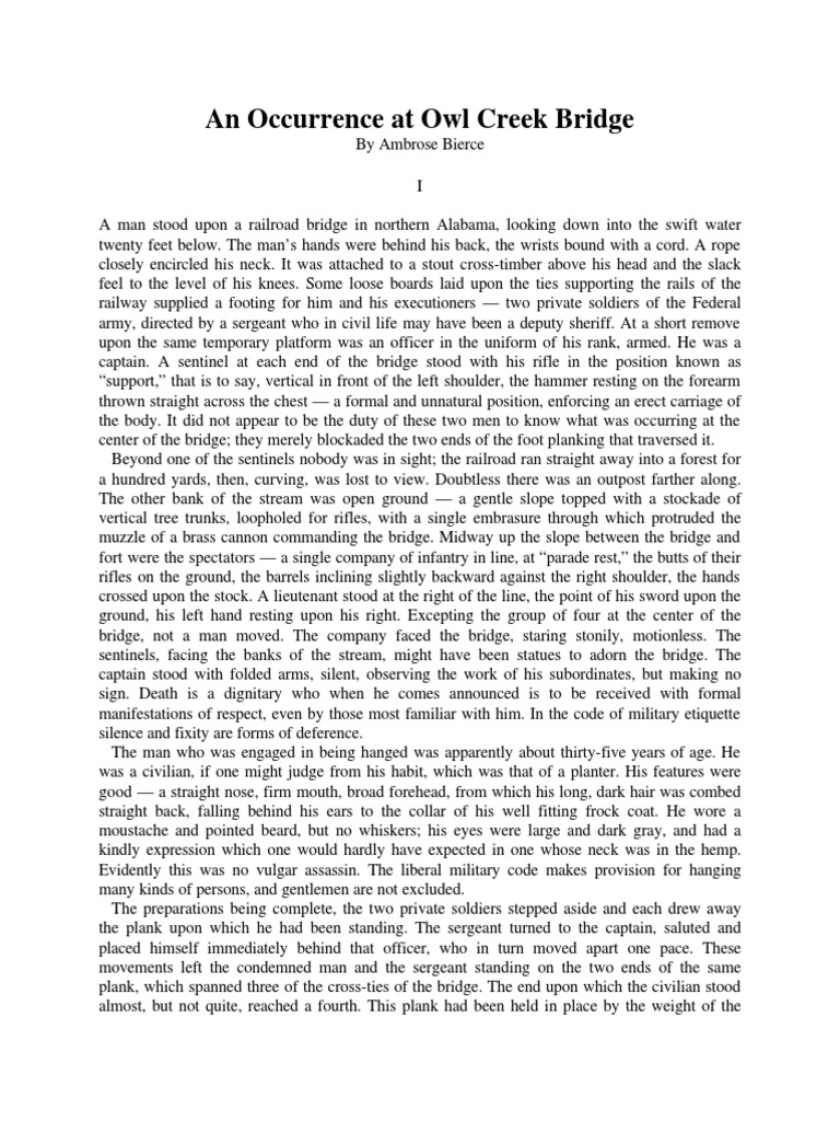 An Occurrence at Owl Creek Bridge.pdf | Nature