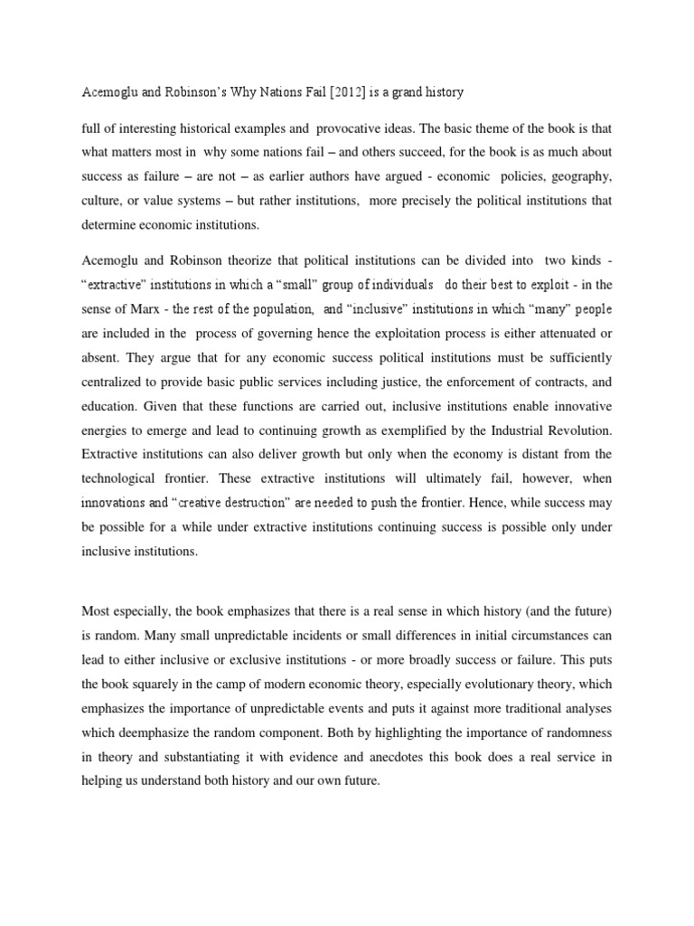 Why Nations Fail | PDF