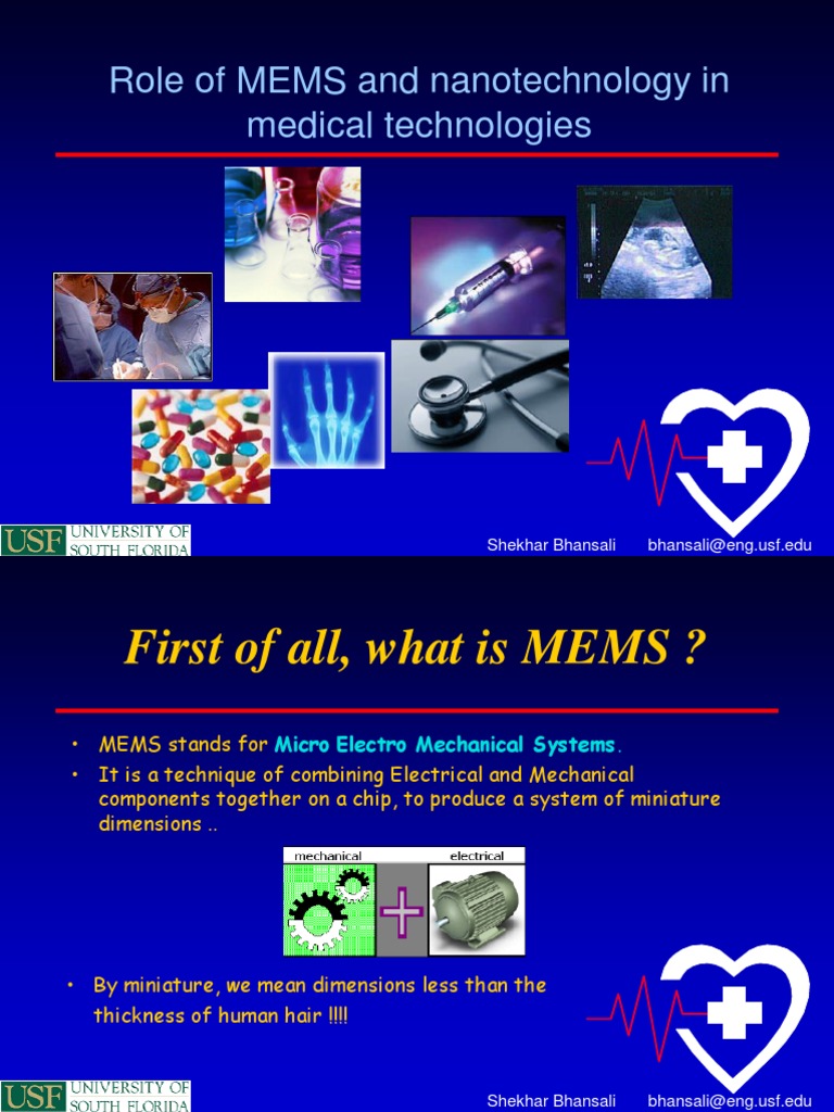 Role of Mems in Medical | Microelectromechanical Systems | Nanotechnology