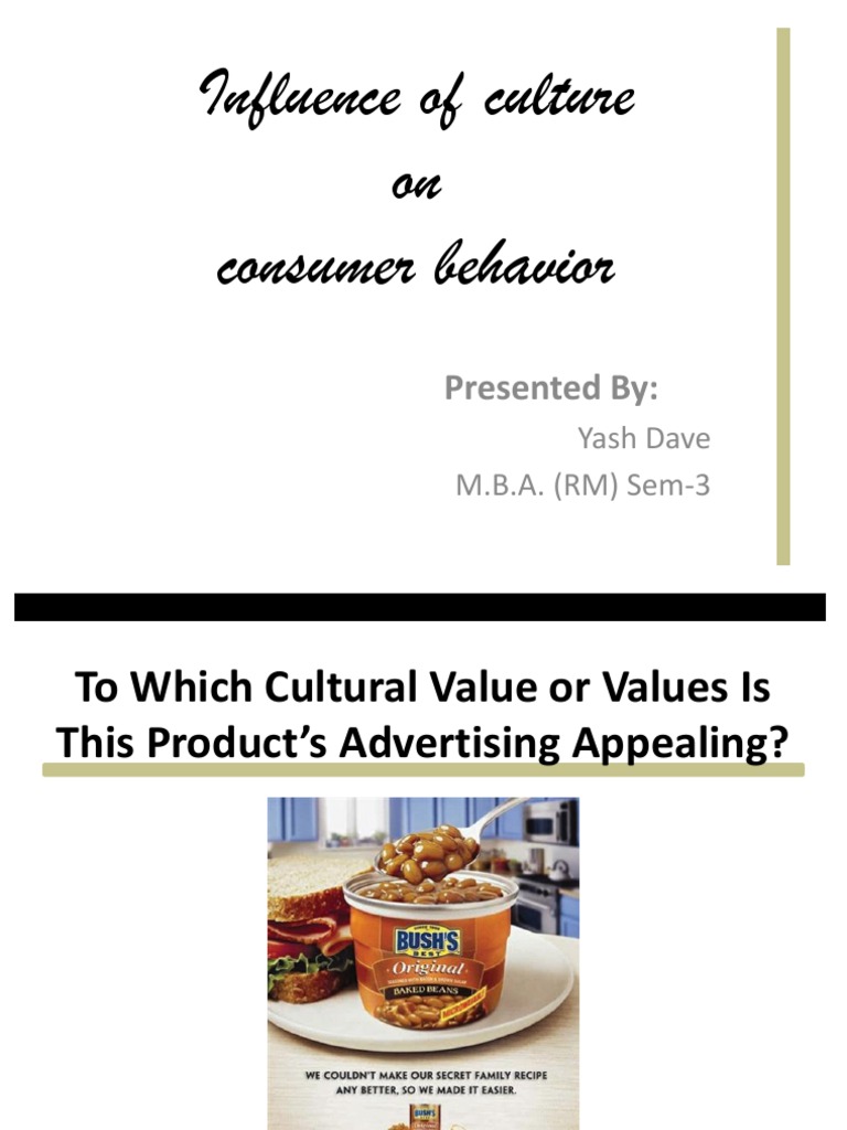 culture & consumer behaviour.ppt | Behavior | Consumer Behaviour