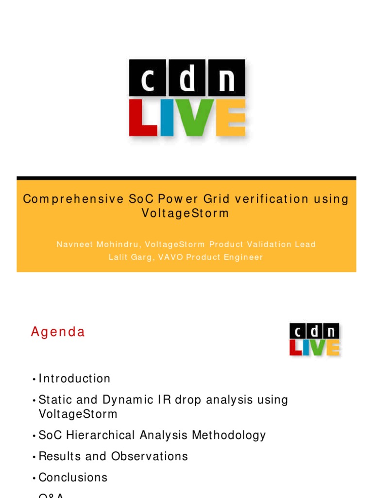 IR Drop Using Voltage Strom PDF | PDF | Electronic Design | Electrical Engineering