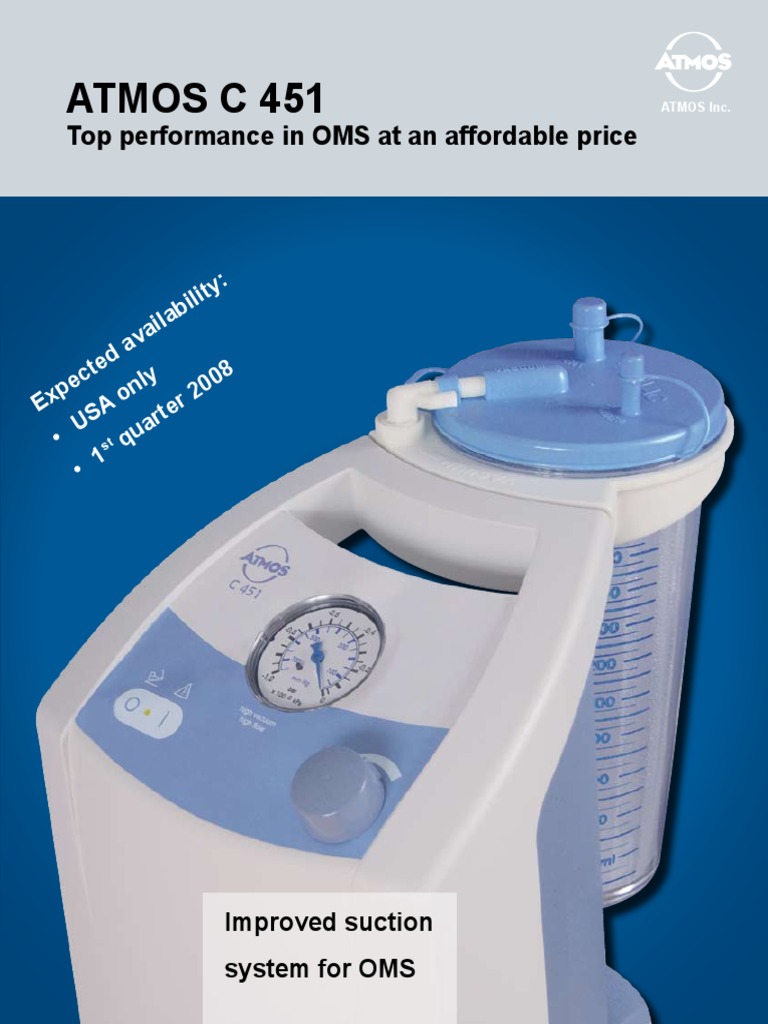 Atmos c451 | PDF | Vacuum | Pump
